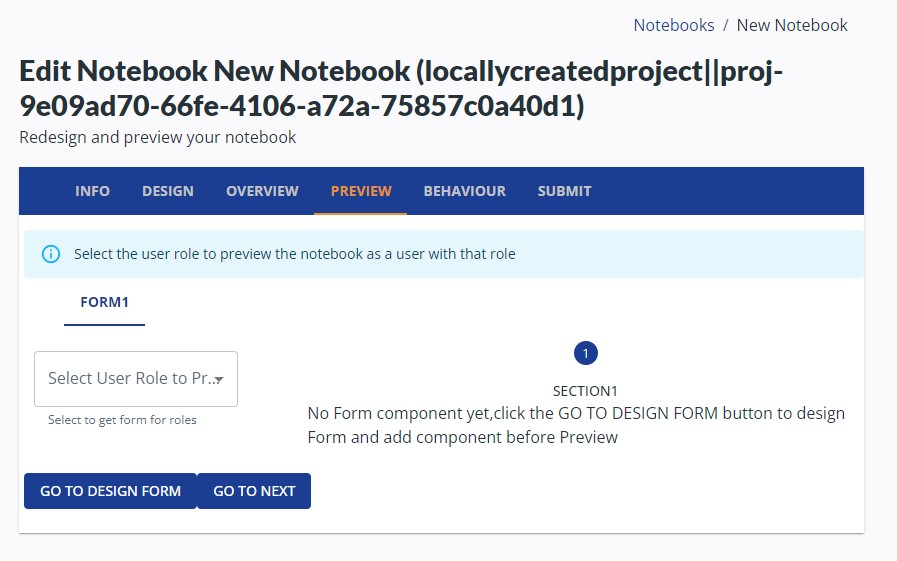 Notebook Creation - FAIMS 3.0 Electronic Field Notebooks
